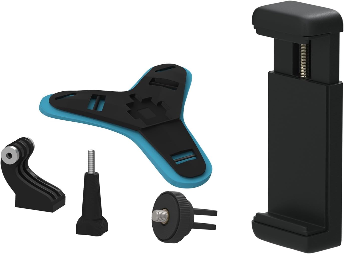 HIFFIN® Helmet Chin Strap Mount with Mobile Clip & Screw Compatible ...