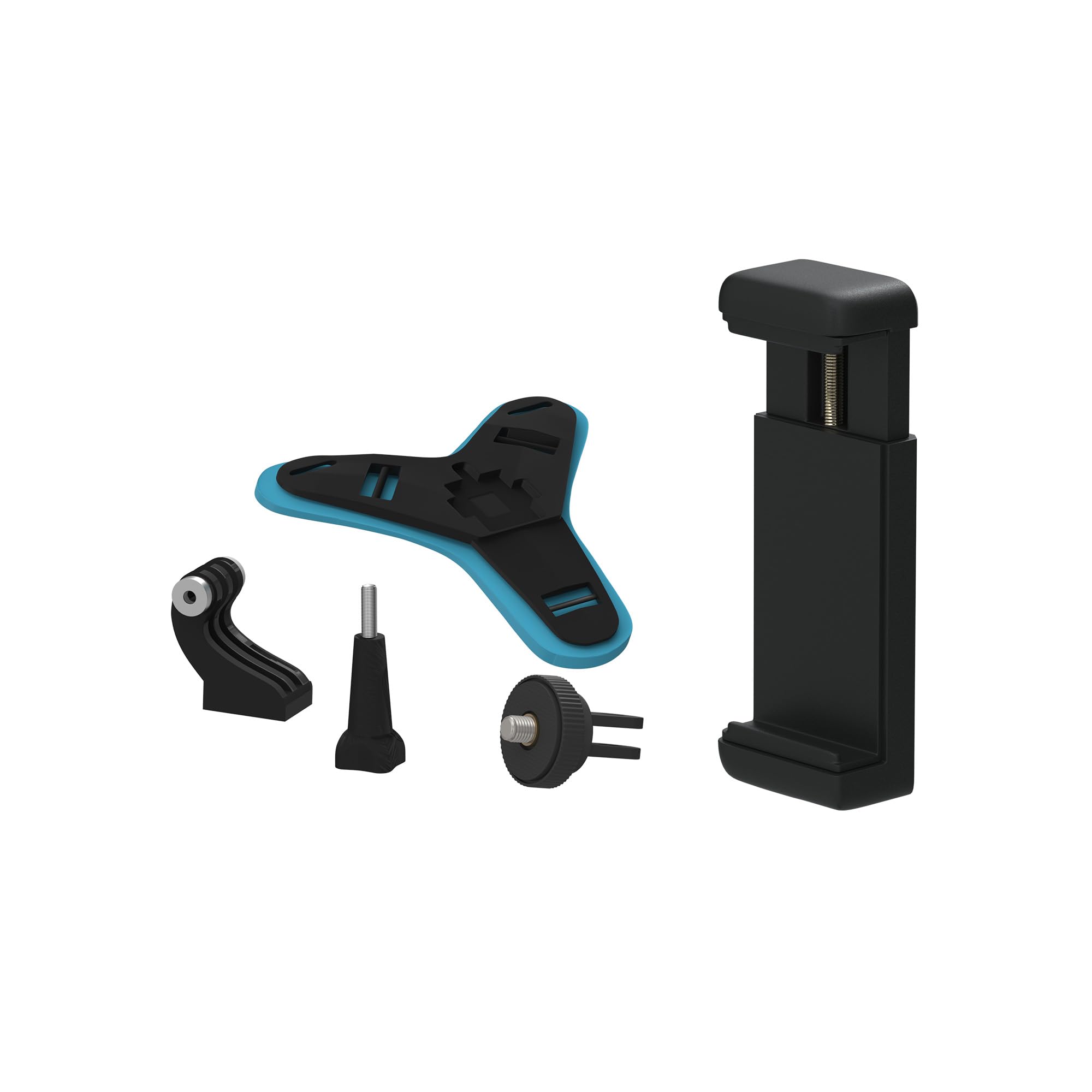 amazon basics Helmet Chin Strap Mount with Mobile Clip| Adjustable, Non ...