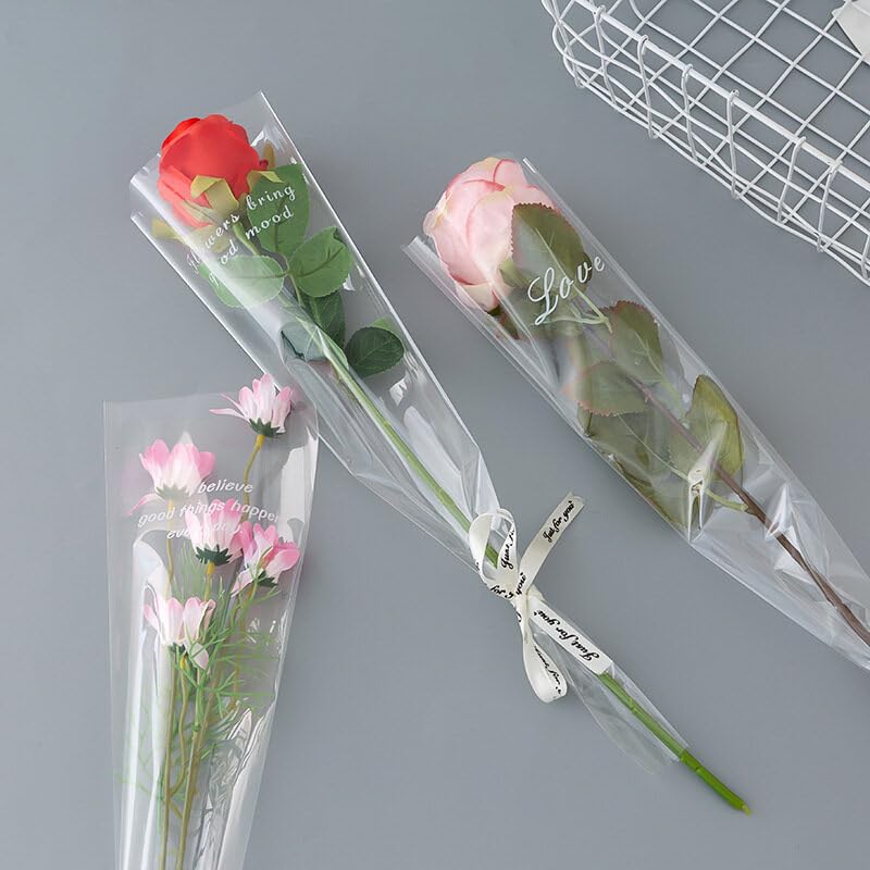 Rose Flower Clear Plastic Box Packaging