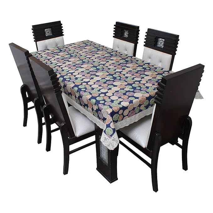 Buy REVEXO Dining Table Cover 6 Seater Printed Table Cover Without Lace ...