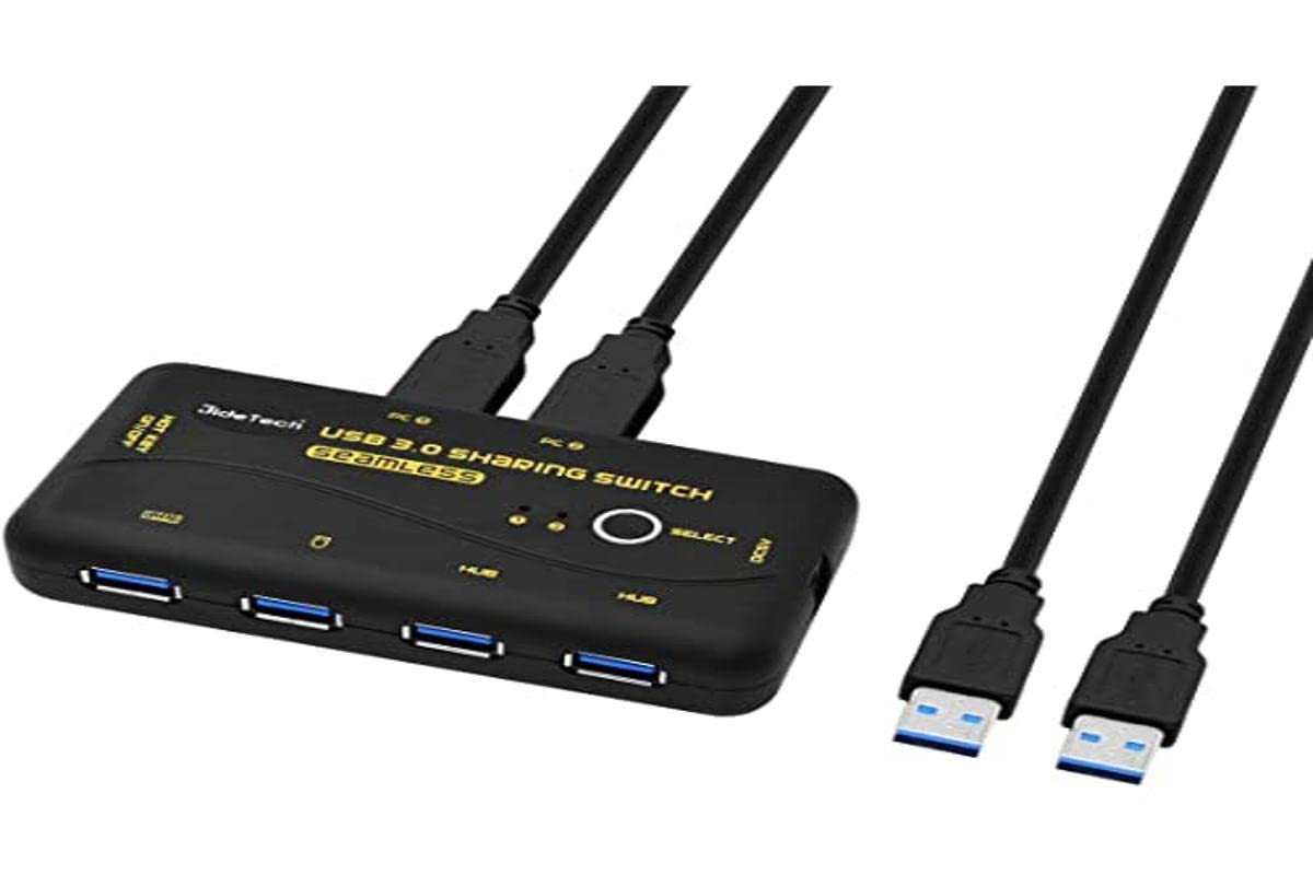 Amazon.com: USB 3.0 Switch Selector 2 Computers Sharing 4 Port USB ...