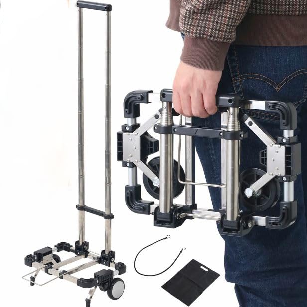 Abhsant Folding Hand Truck,Portable Carrying Cart, Compact, Mini ...