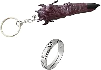 BUBDIEMN 2PCS Jujutsu Sukuna Finger Keychain Ring - Anime JJK Merch ...