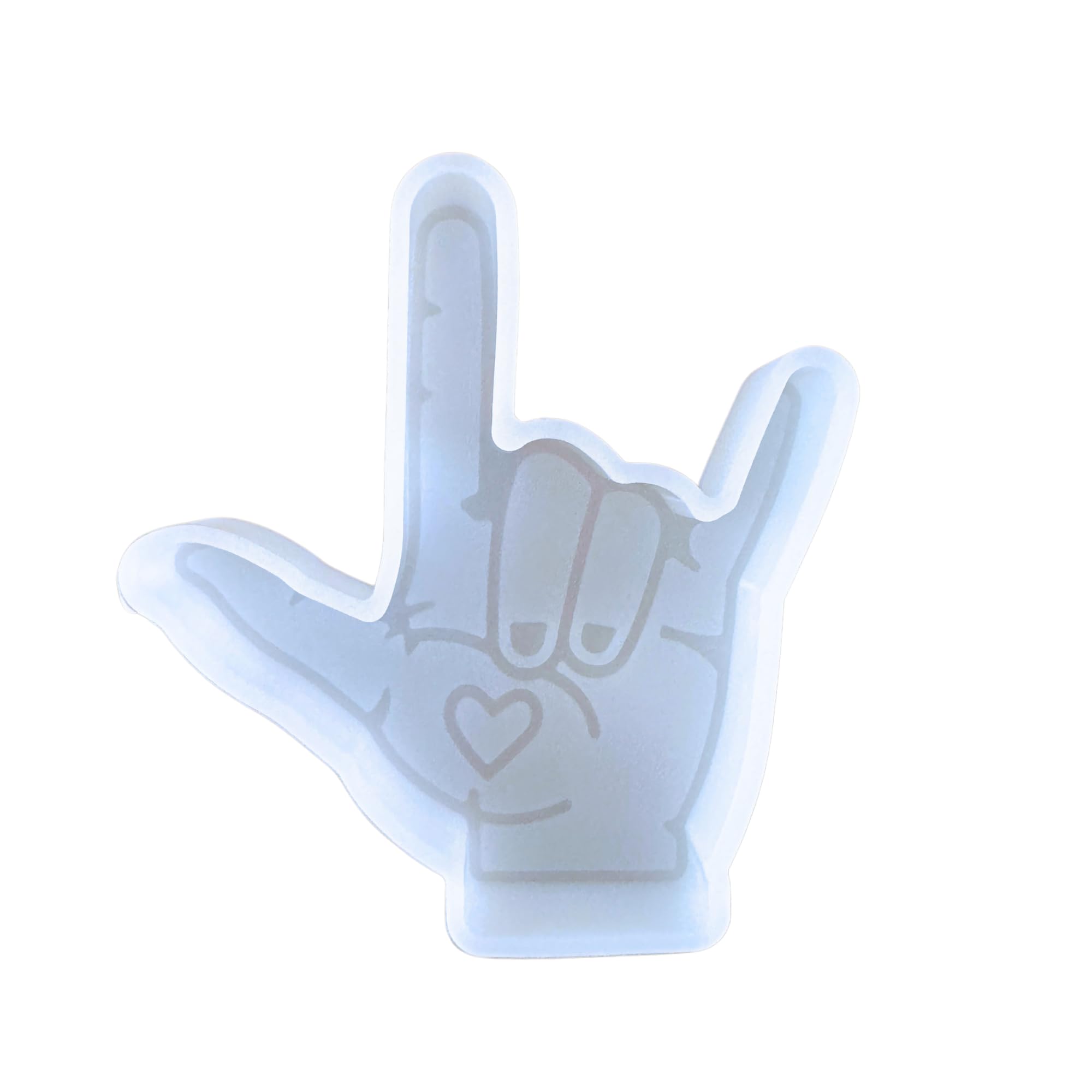 Amazon.com: I Love You Sign Language Freshie Silicone Mold 5 x 4.5 x 0. ...
