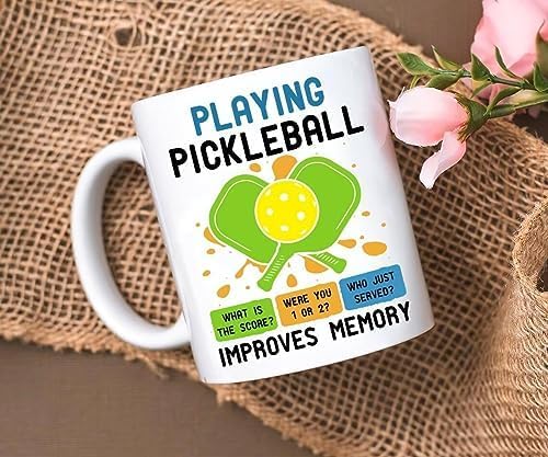 Amazon.com: Improves Memory Mug, Pickleball Lover Gift Mug, Pickelball ...