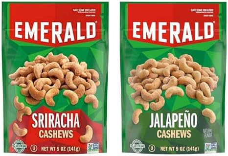 Amazon.com : Emerald Nuts Combo (Variety Pack) Featuring Jalapeno ...
