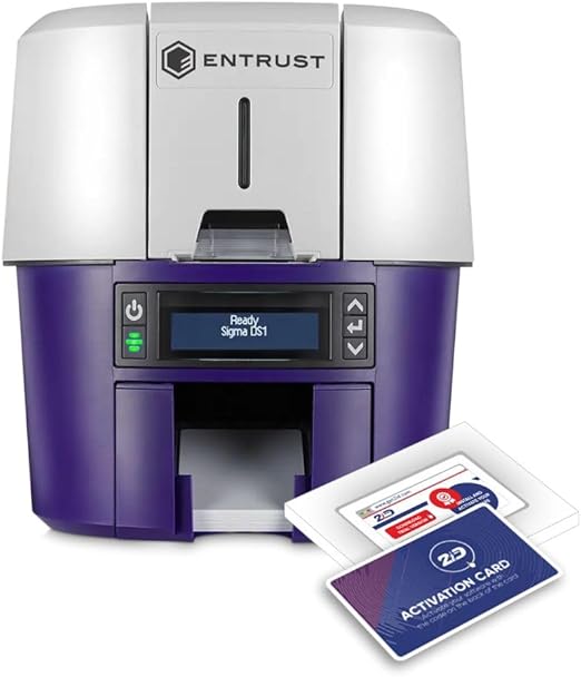 Amazon.com: 2ID Entrust Sigma DS1 Simplex Badge Printer | Model 525300 ...