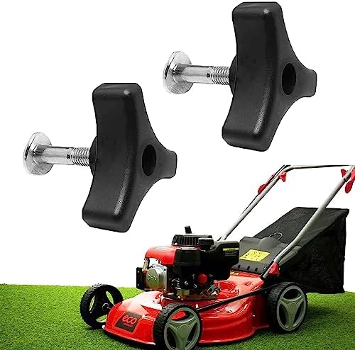 Rowwait 2 Pcs Universal Lawnmowers Handle Wing Nut And Bolt, triangle ...