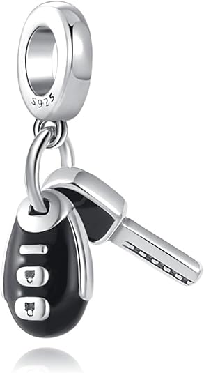 Amazon.com: Car Key Charm, Key Charm, New Car Owner Gift, Sterling ...