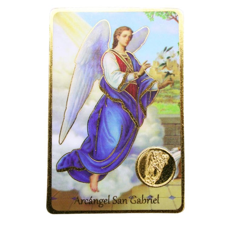 Amazon.com: Archangel Saint Gabriel Prayer Card - Laminated Spiritual ...