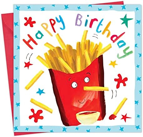 Amazon.com : Twizler Boys Birthday Card with French Fries Design ...