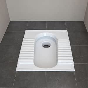 Saudi Ceramics Al Wadi 100 Sanitary Ware Arabic Toilet Seat, White ...