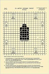 Amazon.com : 25-Meter M16 Zeroing Target Rifles Pistols Arrows Hunting ...