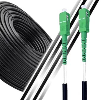 Elfcam® - 70m/229.6ft Outdoor and Indoor Fiber Optic Cable, Simplex ...