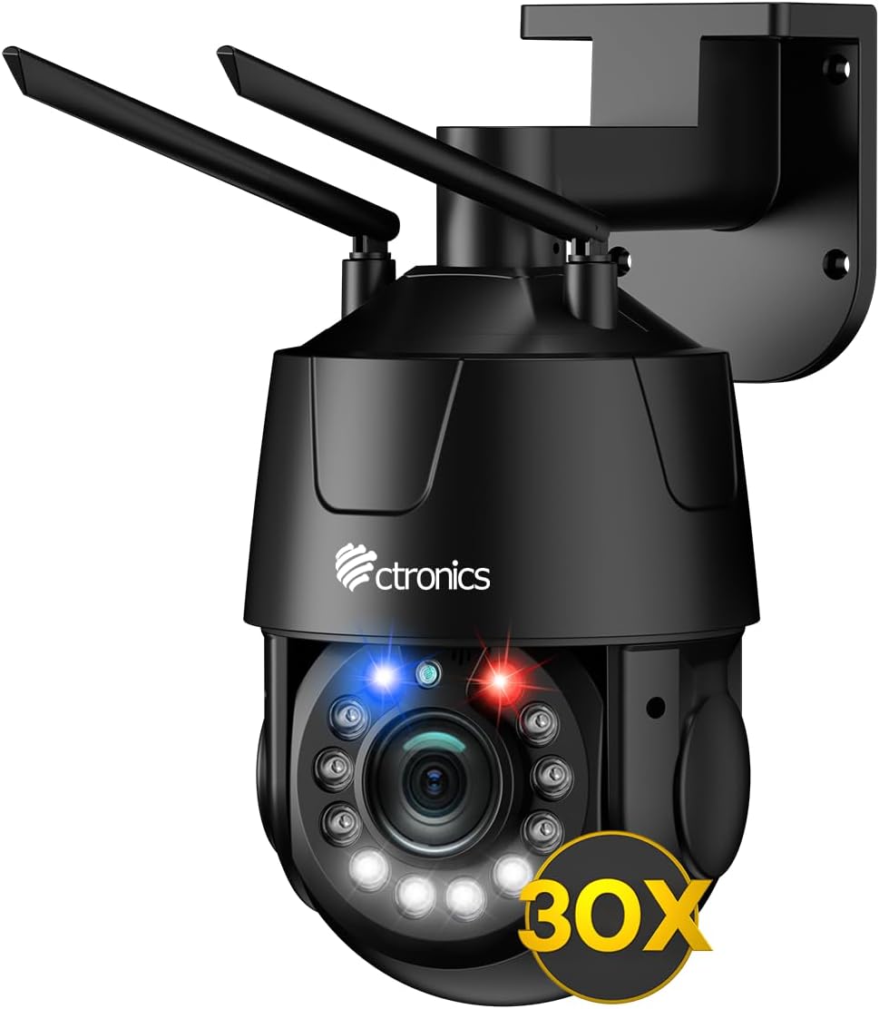 Amazon.co.jp: 【 4K・5GWi-Fi対応】Ctronics 防犯カメラ 屋外 800万画素 車両/ペット認識 自動追跡 ...