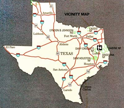 Sam Houston Trail Map