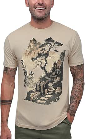Amazon.com: INTO The AM Graphic Tees for Men S - 4XL Premium Short ...