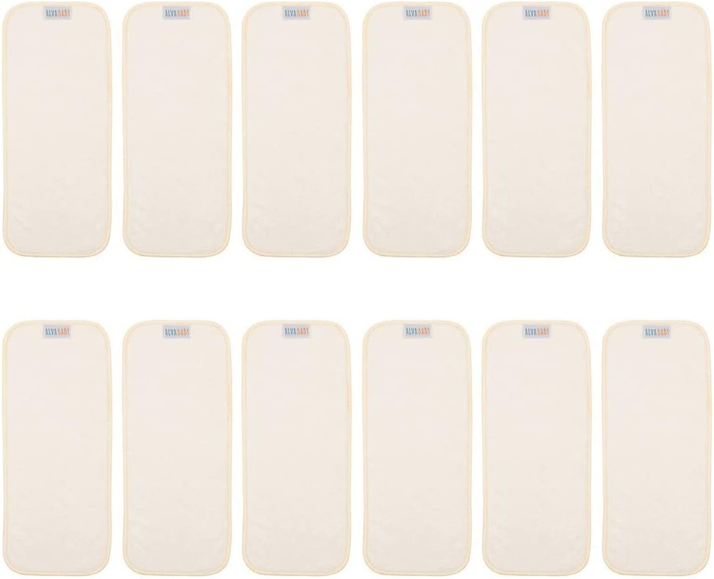 Amazon.com : ALVABABY 12PCS Cloth Diaper Inserts - 3-Layer Super Soft ...