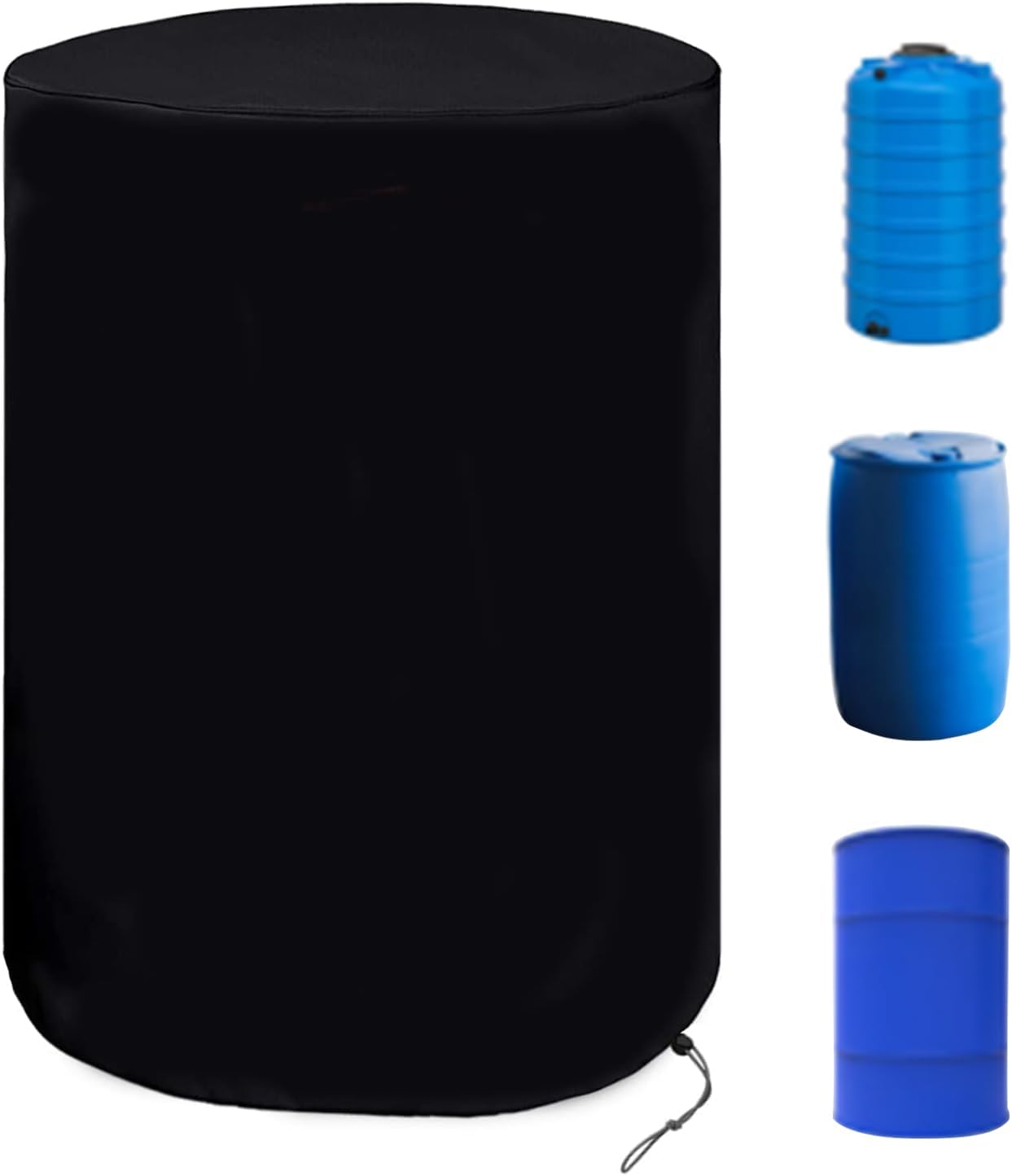 Amazon.com : Rain Barrel Cover 55 Gallon Drum Cover, Waterproof Outdoor ...
