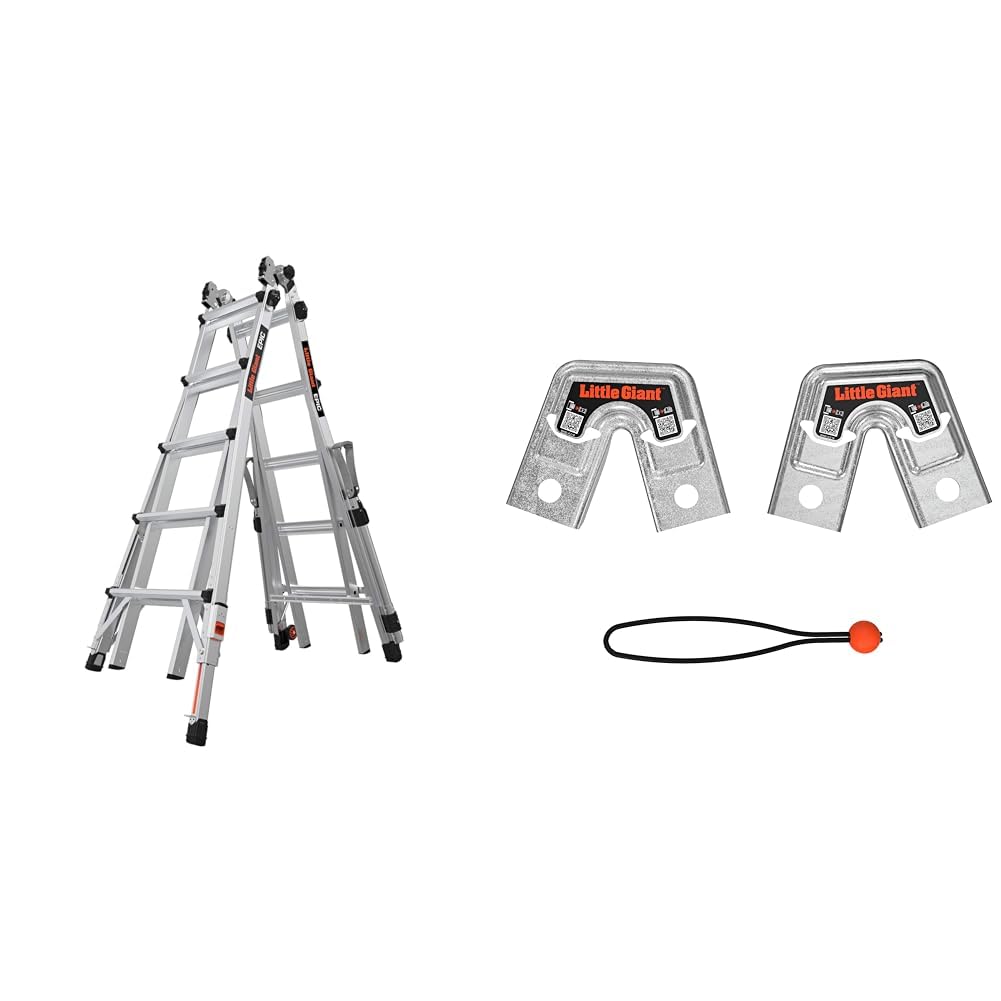 Little Giant 22 ft Aluminum Multi-Position 300 lb Capacity Epic Ladder ...