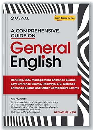 Buy A Comprehensive Guide on General English for Competitive Examinations : Banking, SSC ...