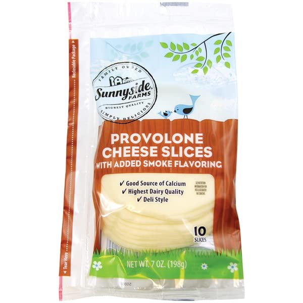Amazon.com: Sunnyside Farms, Provolone Slices , 7 Fl Oz : Grocery ...