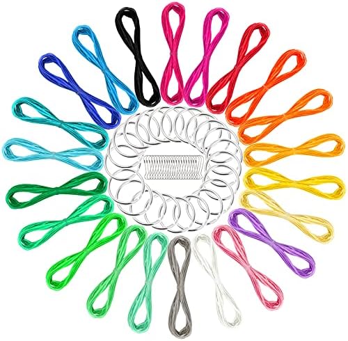 Vascinate 200 Pieces Plastic Lacing Strings, DIY Handmade Craft Gimp ...