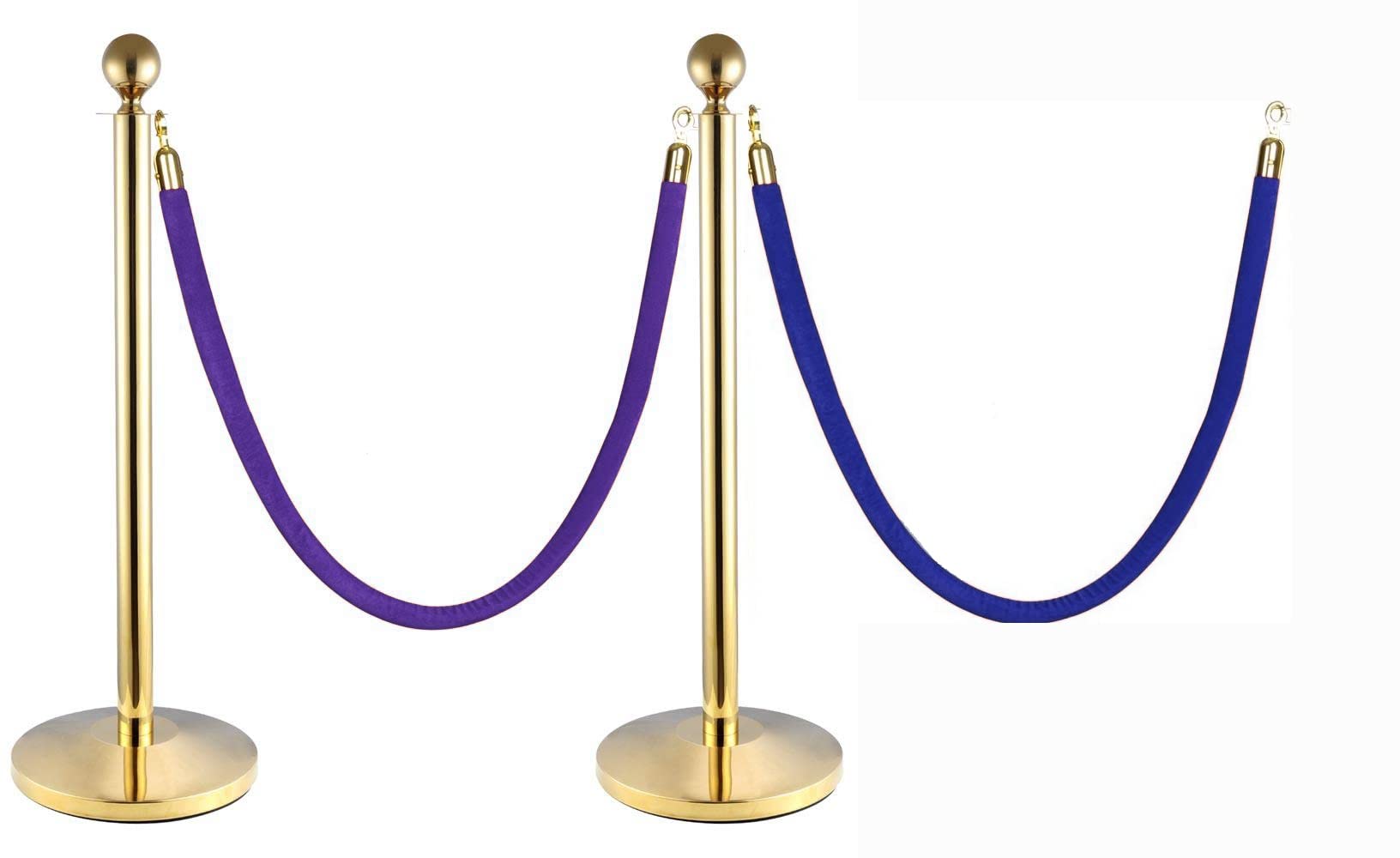 Buy DOSSVICK - Golden Luxury Queue Manager 12kg - Two Post and Two Blue ...