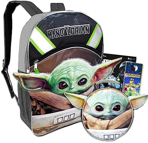 Amazon.com: The Child Star Wars Baby Yoda 3D Shaped Plush Backpack ...