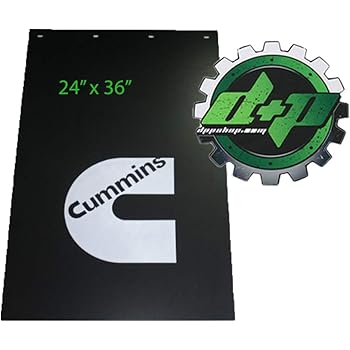 Amazon.com: Diesel Power Plus Cummins Mud Flaps Guard 24x30 Set of 2 ...