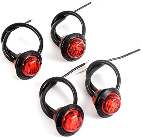 Amazon.com: Oyviny 5PCS 2 Inch Red Round Trailer LED Marker Clearance ...