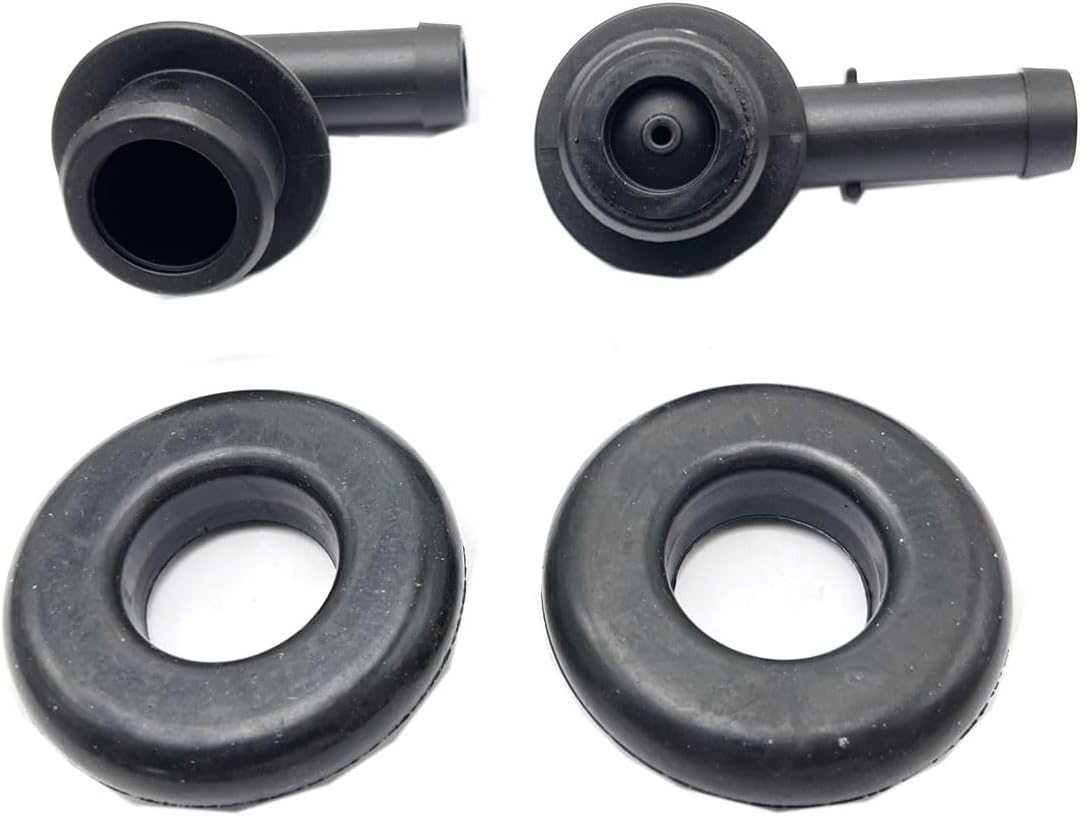 Amazon.com: X AUTOHAUX 1 Set PCV CCV Vent Valve Elbow with Grommet ...