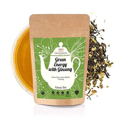 Amazon.com: Open Door Tea - Green Energy with Ginseng | Organic Green ...