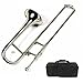 Amazon.com: Brand New Bb Mini Trombone w/Case and Mouthpiece- Nickel ...