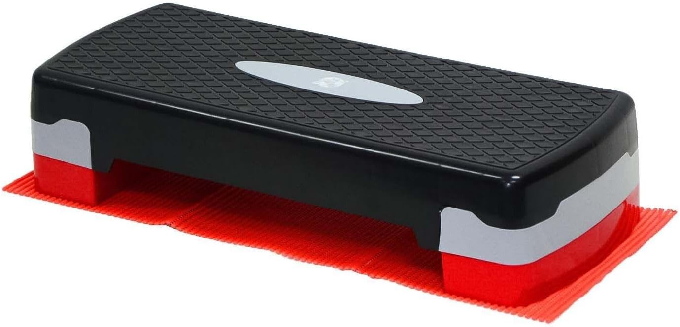 AEROBIC STEPPER CARDIO FITNESS STEP BOARD 2 TIER HOME GYM EXERCISE ...