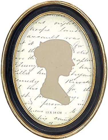 Black Victorian Frame Oval