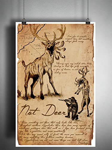 Amazon.com: Not Deer horror art, myths monsters and cryptids, SCP southern Appalachian horror ...