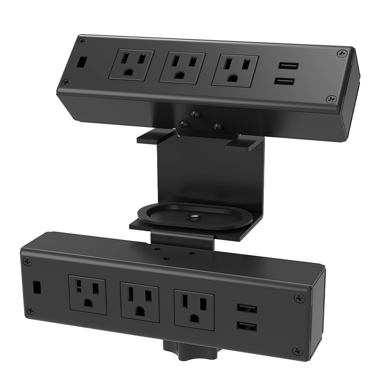 Amazon.com: 2 in 1 Desk Clamp Power Strip Removable Desk Edge Power ...