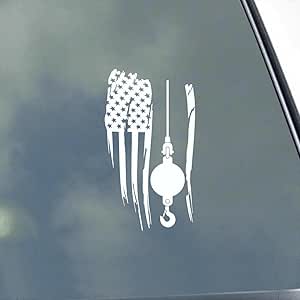 Amazon.com - Crane Flag with Ball and Hook Vinyl Sticker Decal by KLO ...