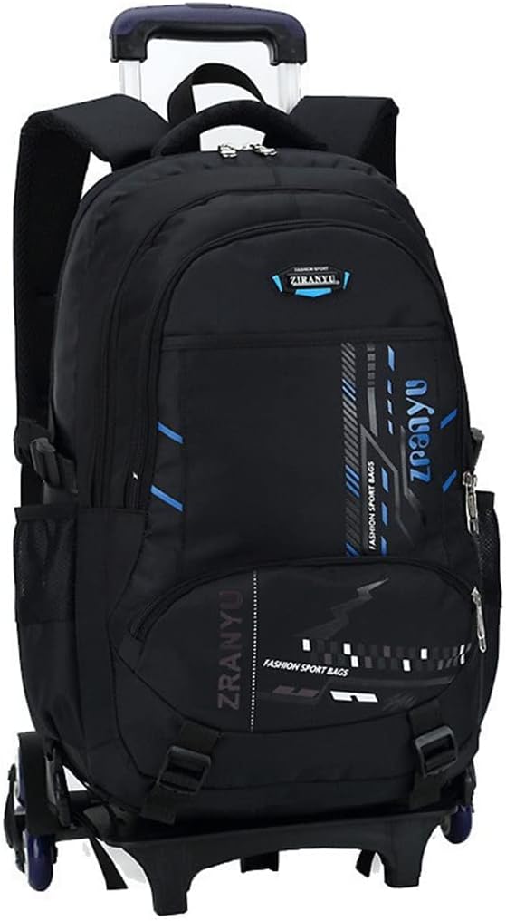 Amazon.com | Teens Boys Middle High School Trolley Rolling Backpacks ...