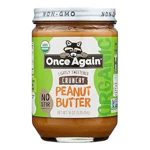 Amazon.com : Once Again Organic American Classic Crunchy Peanut Butter ...