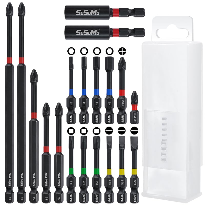 Impact Ready Magnetic Screwdriver Bits Set Stronger Magnet Screw Drill ...