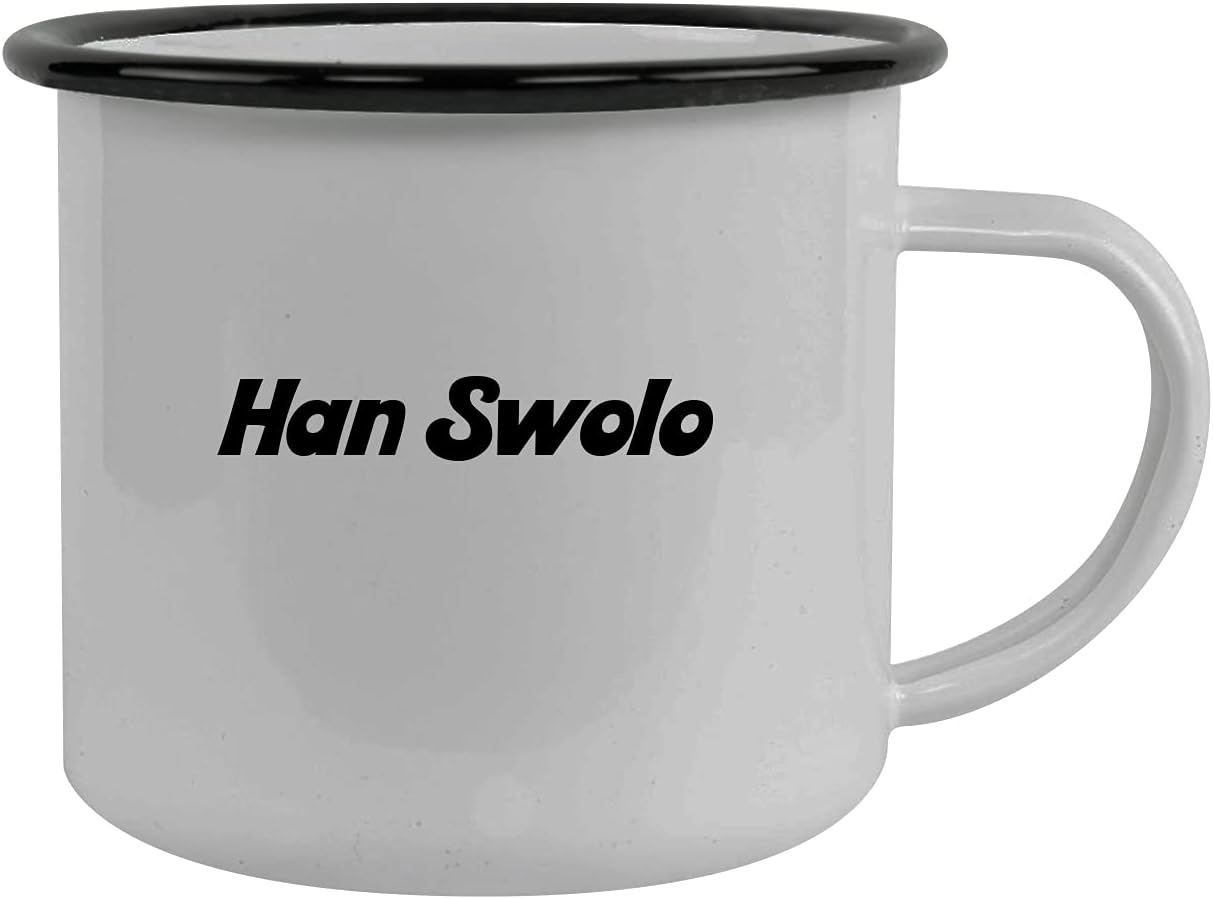 Amazon.com | Han Swolo - 12oz Camping Mug Stainless Steel, Black ...