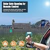 Amazon.com: JUJIANG C026 Solar Gate Opener with Batteries & Solar Panel ...
