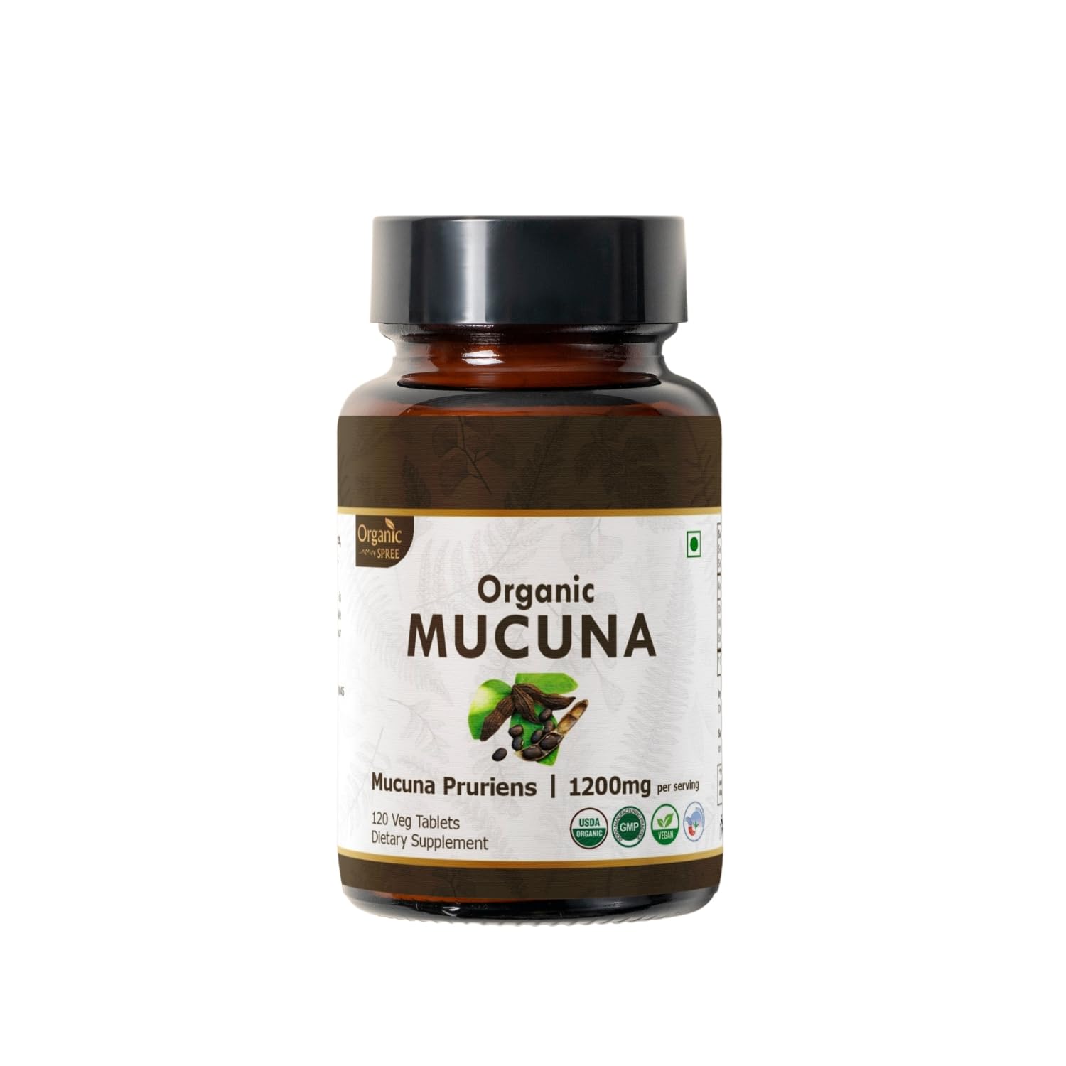Amazon.com: ORGANIC SPREE MUCUNA 120 Tablets | Mucuna Pruriens (Mucuna ...