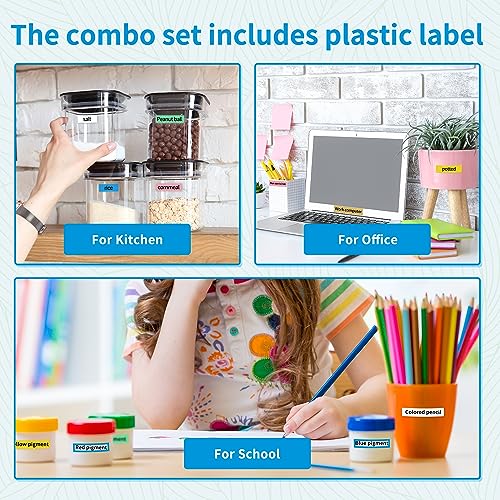 Snapklik.com : P12 Label Maker Tape, Label Maker Refills Clear Tape ...