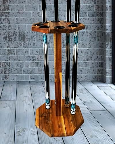 Amazon.com: GACCO BILLIARDS Freestanding Billiard Cue Rack, Pool Table ...