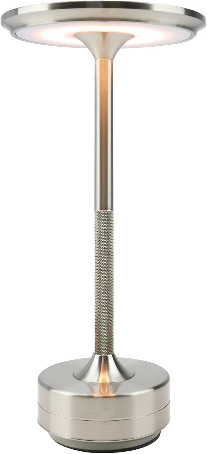 Cordless Table LED Lamps, Rechargeable Battery Desk light 3 Levels ...