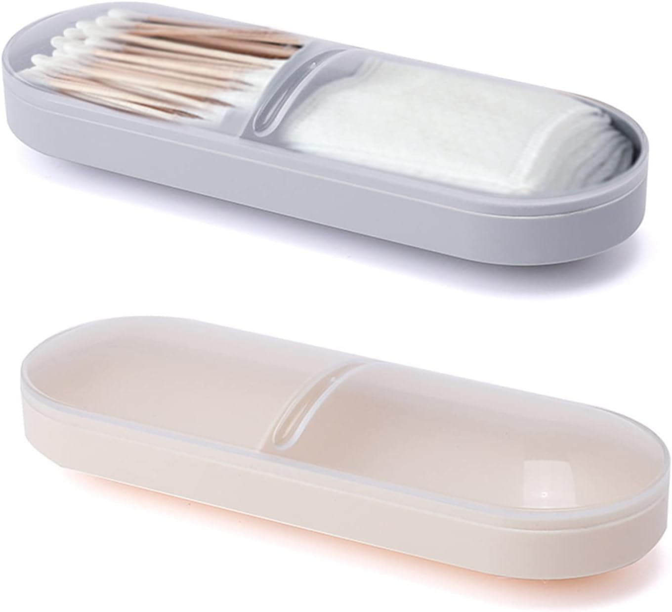 Amazon.com: Portable Travel Cotton Pad Storage Case Cotton Swab Ball ...