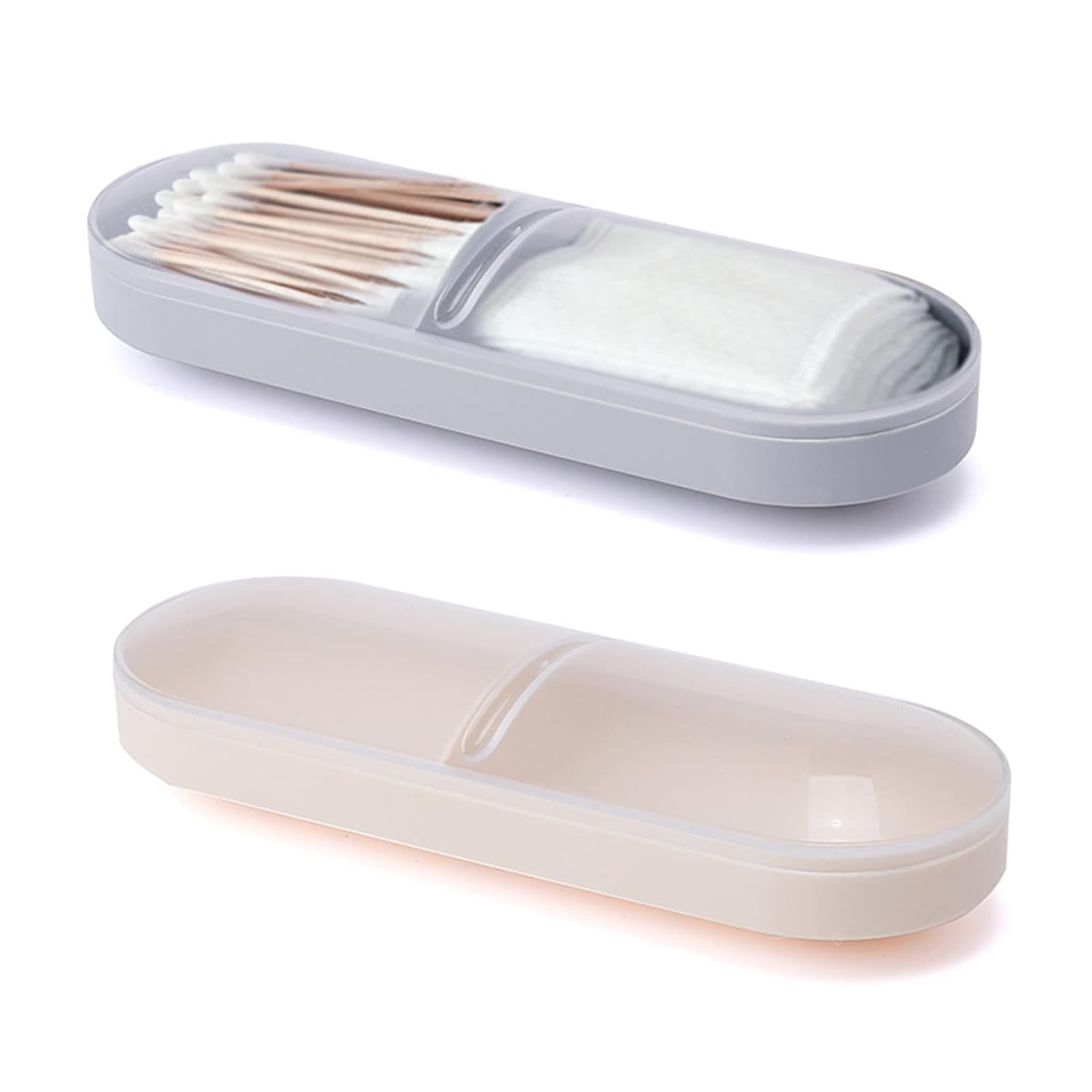 Amazon.com: Portable Travel Cotton Pad Storage Case Cotton Swab Ball ...